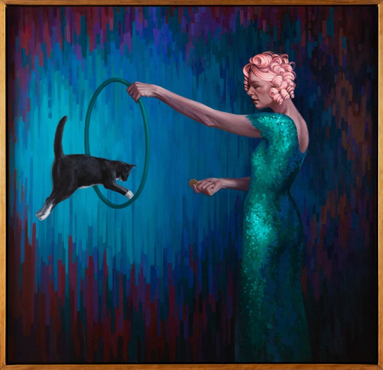 Katherine Fraser - "The Creative Act" Oil on canvas For Sale at 1stDibs