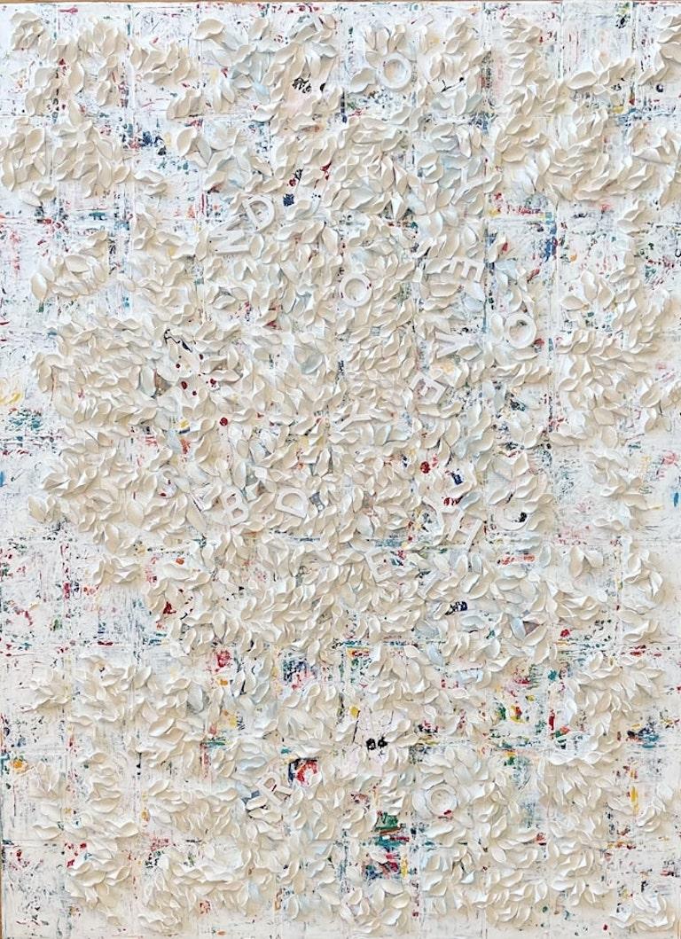 Kathleen Kane-Murrell - Abstract Mixed Media Painting, "Touched by ...