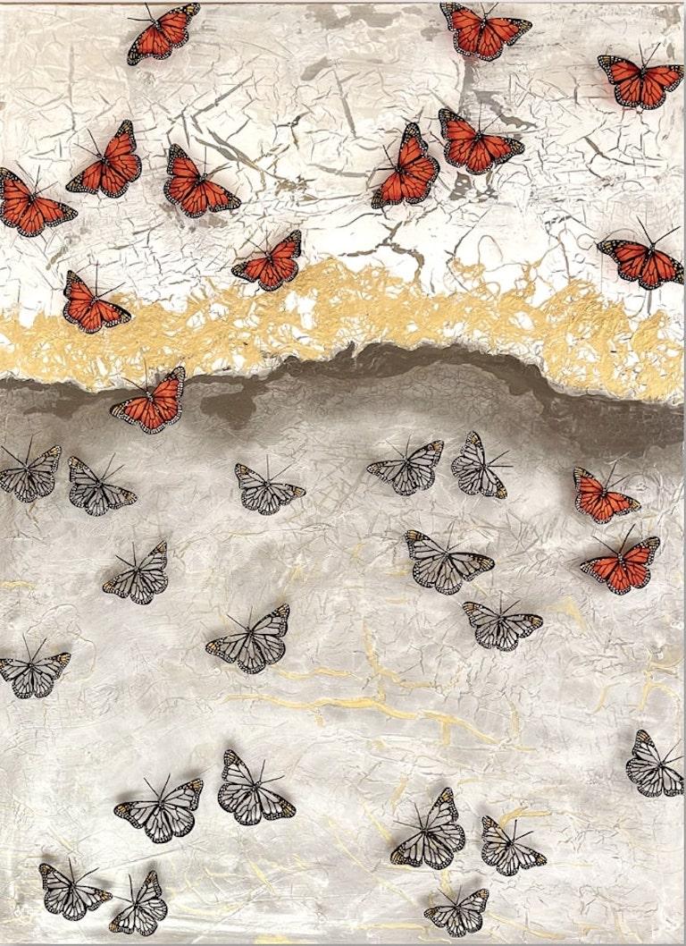 Kathleen Kane-Murrell - Abstract Mixed Media Painting, "Until We Meet ...