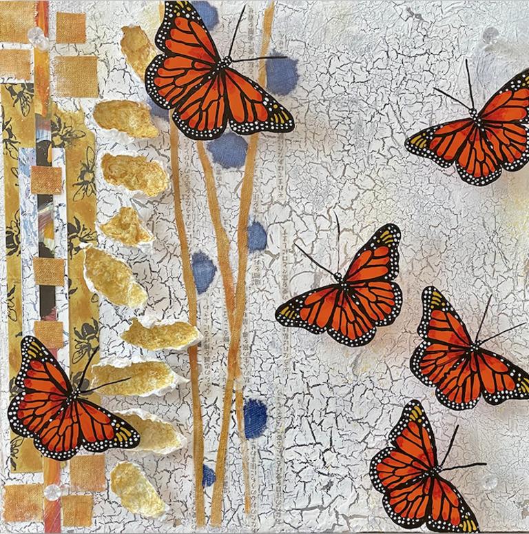 Kathleen Kane-Murrell - Small Colorful Abstract Painting with ...