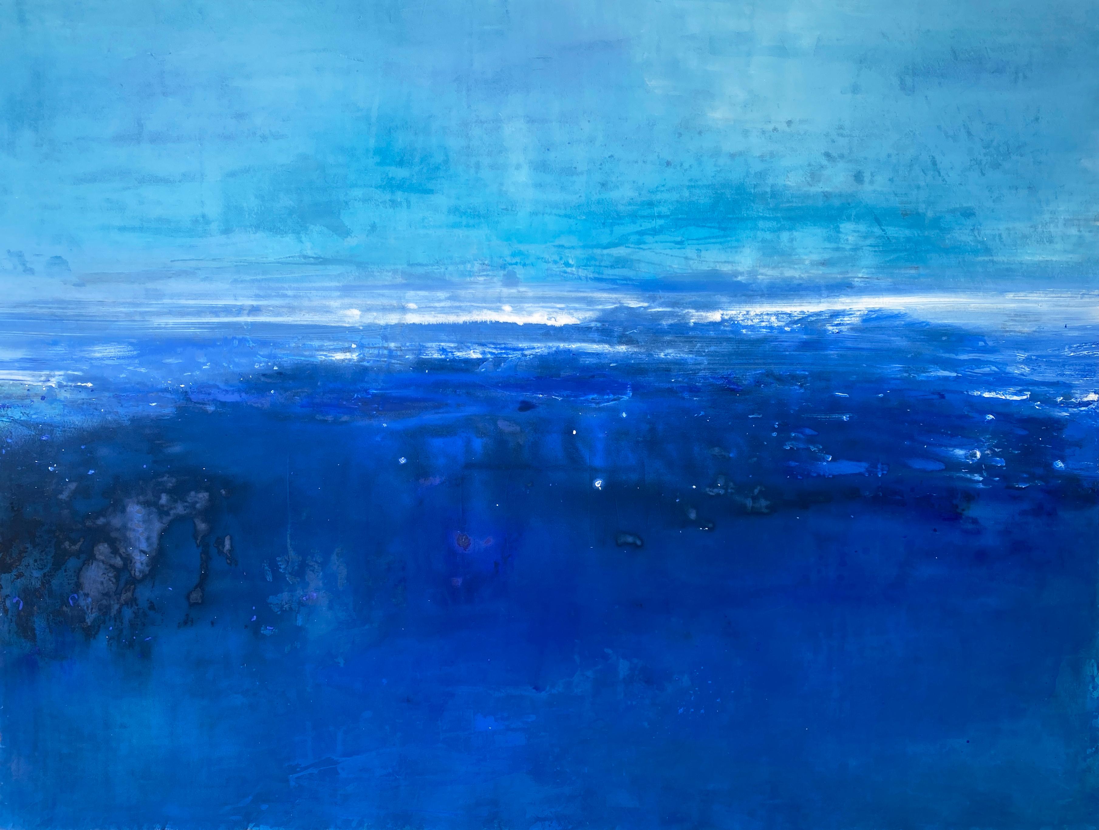Kathleen Rhee - Abstract expressionist painting extra large seascape ...