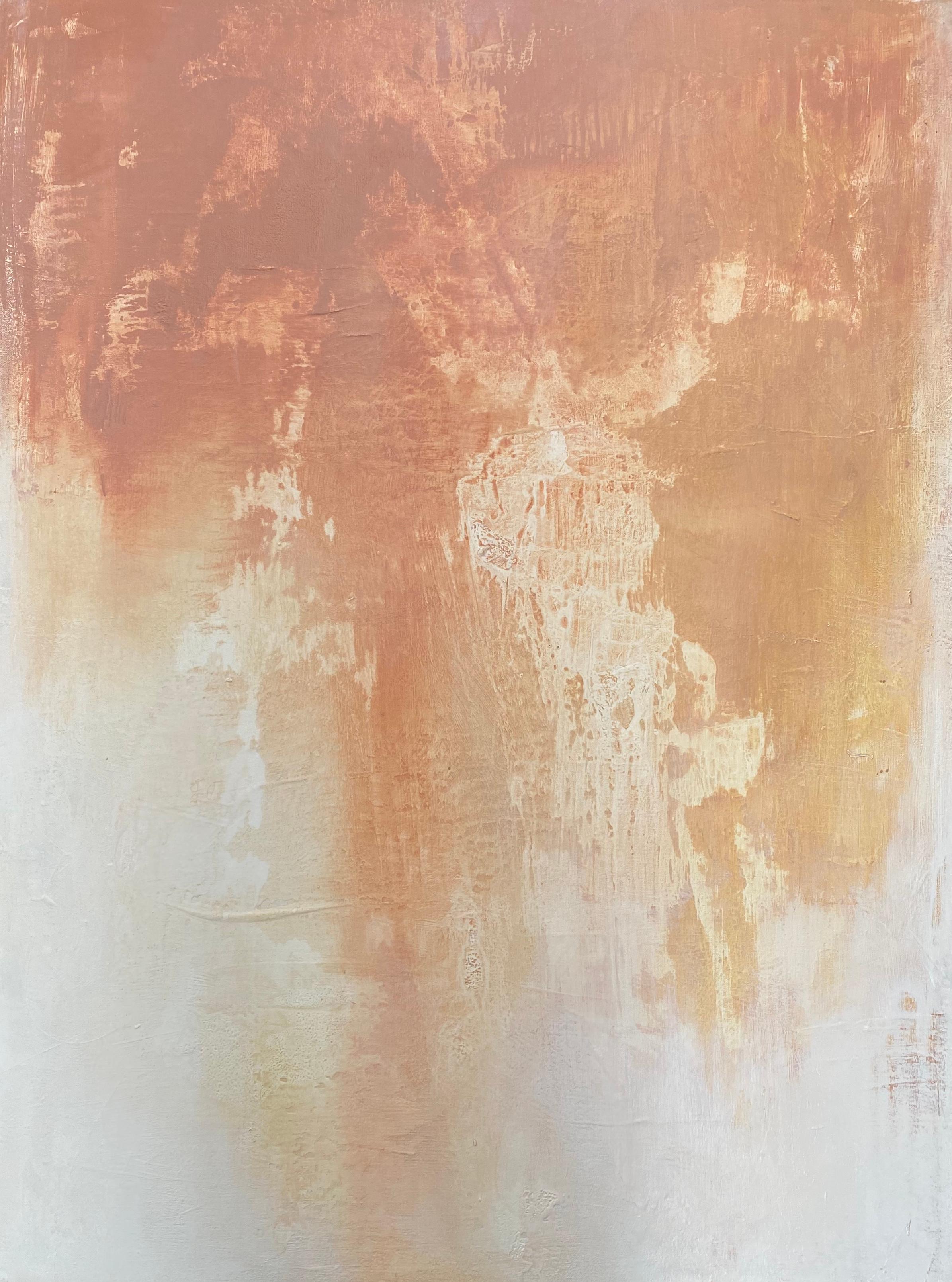 Kathleen Rhee - Quiet Abstract Coral white minimalist abstract ...