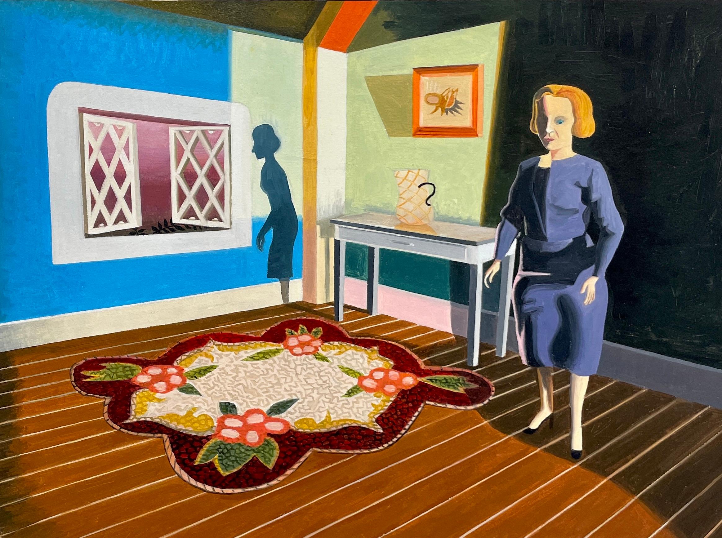 Jenny Wheatley - Contemporary Cornish Interior Painting 'Sheep on a ...