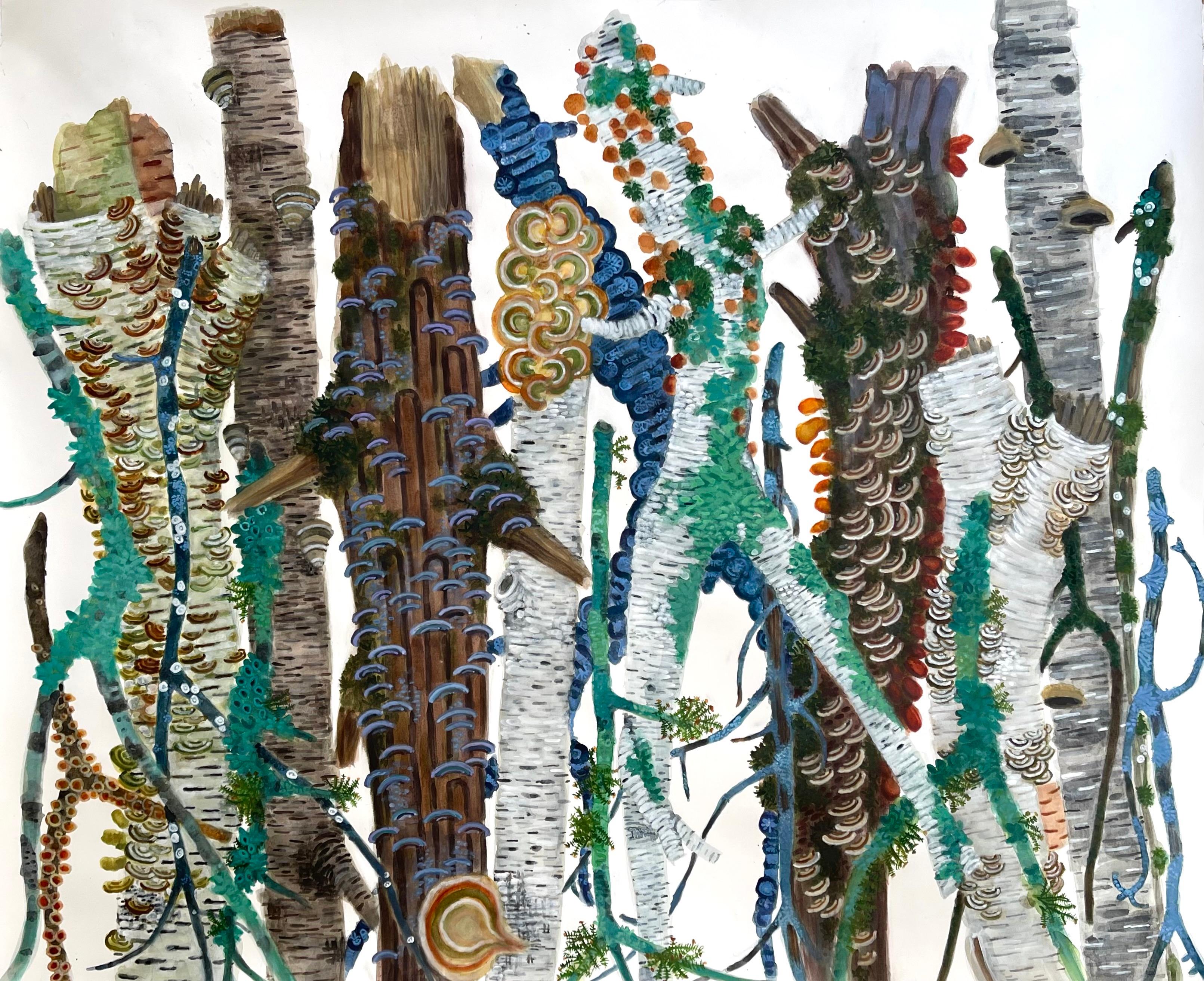 Katie DeGroot - Katie DeGroot "The Entourage" Watercolor on Paper For ...