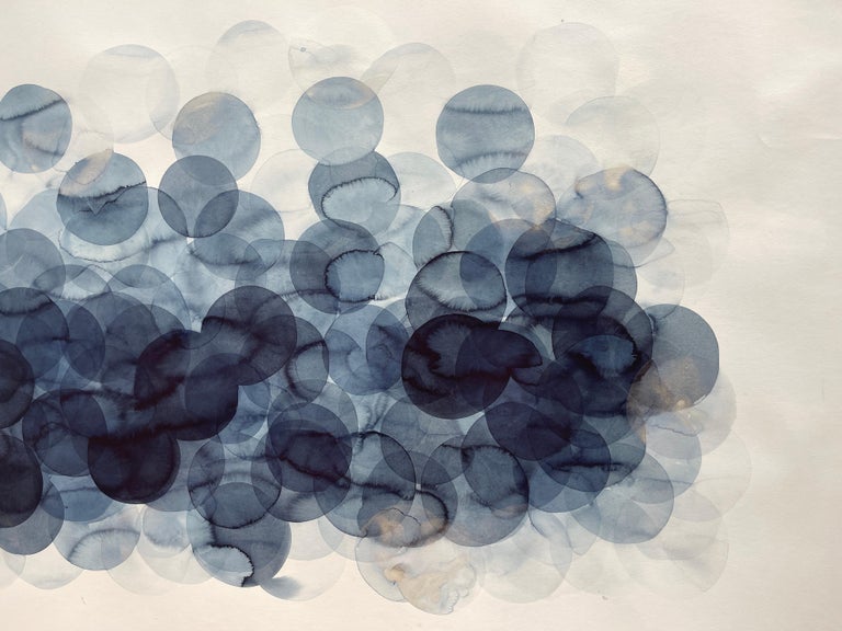 Katie Heffelfinger - Cloudburst in Navy For Sale at 1stDibs