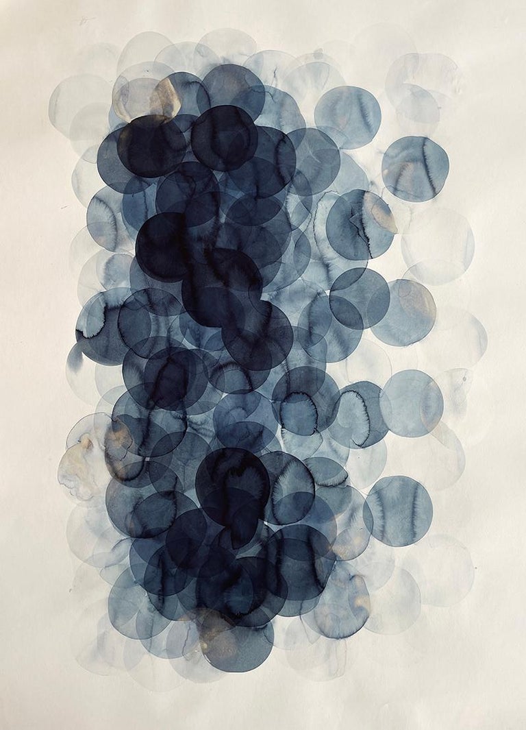 Katie Heffelfinger - Cloudburst in Navy For Sale at 1stDibs