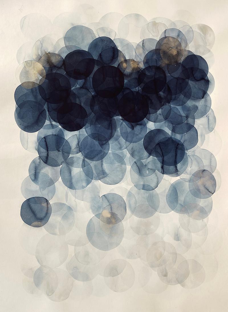 Katie Heffelfinger - Cloudburst in Navy to White Ombre For Sale at ...