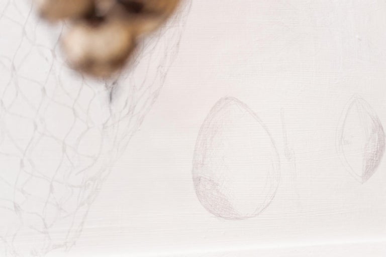 Katie VanVliet - Diptych: Egg Bag and Insect Net For Sale at 1stDibs