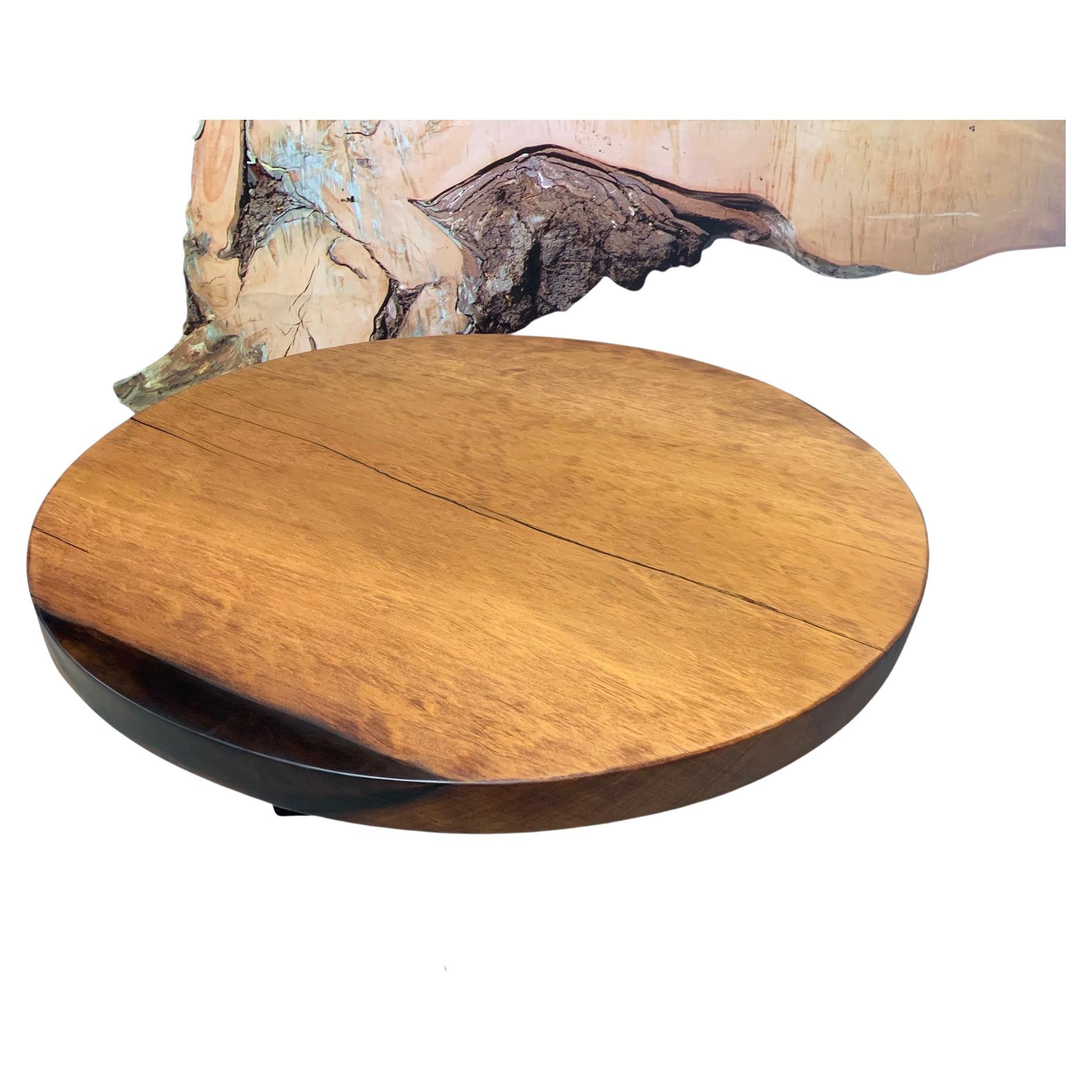 Kauri Round Dining Table 1.4m diameter in Solid Ancient Kauri Wood For ...