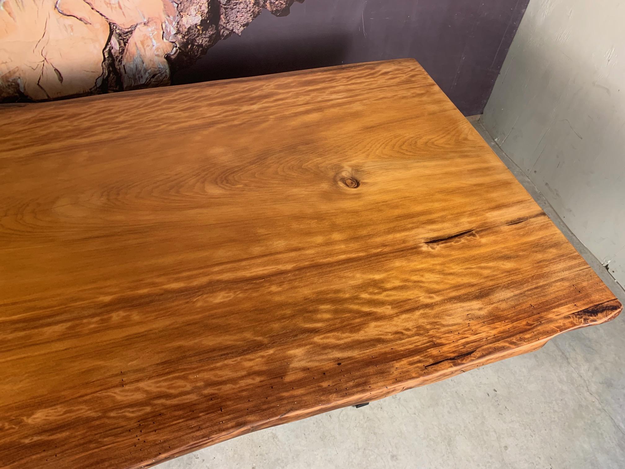 Kauri Round Dining Table 2.4m x 1.2m in Solid Ancient Kauri Wood For ...