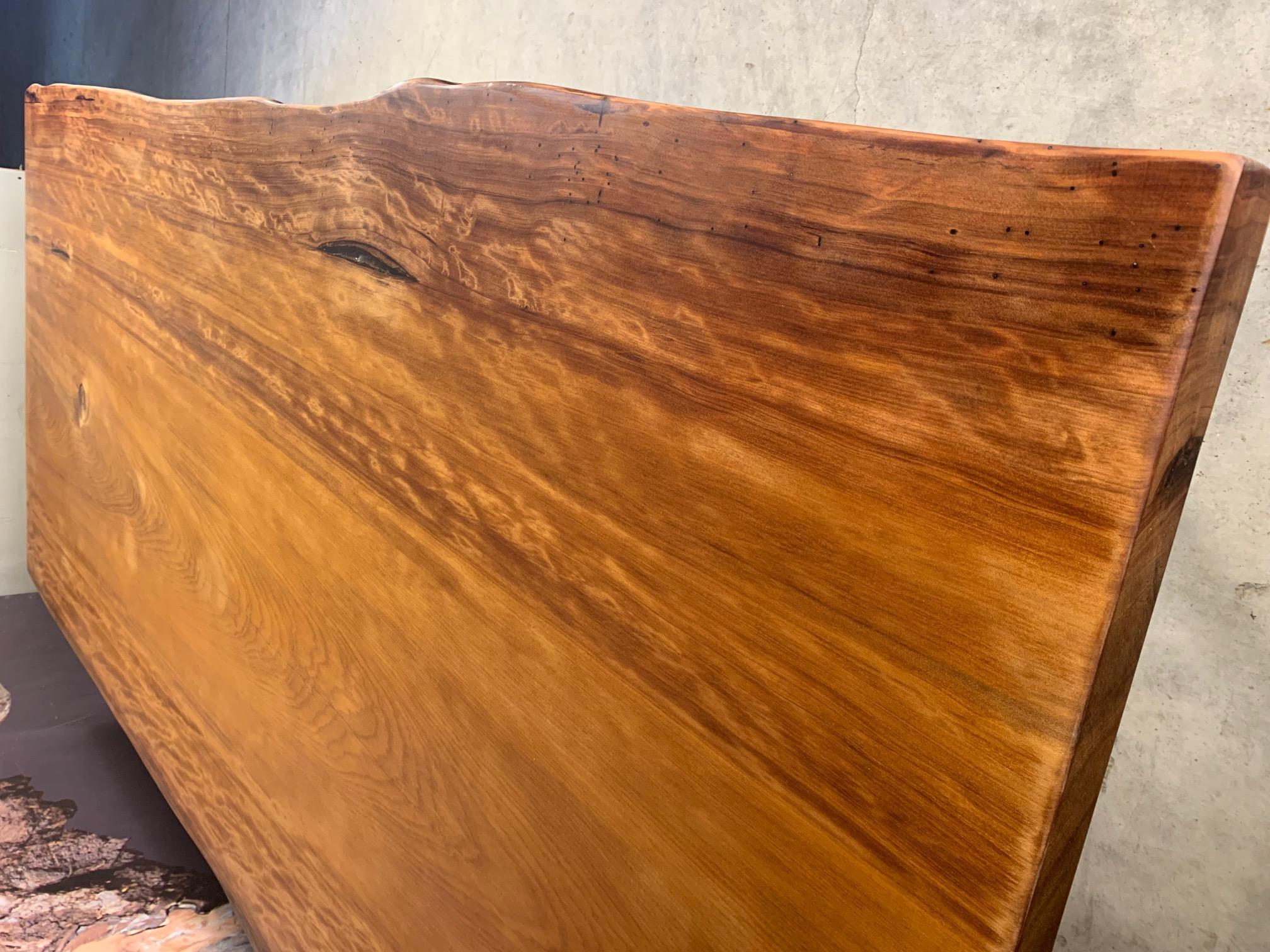 Kauri Round Dining Table 2.4m x 1.2m in Solid Ancient Kauri Wood For ...