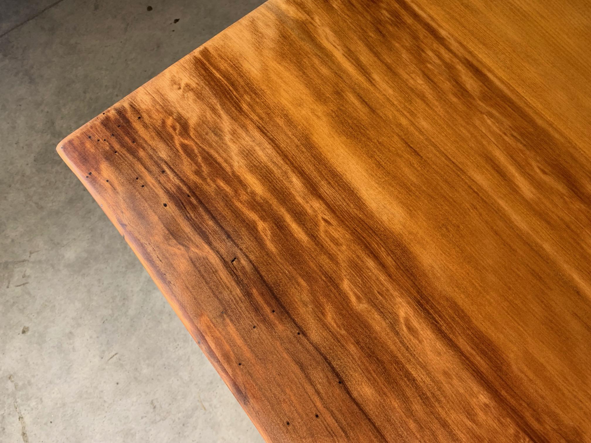 Kauri Round Dining Table 2.4m x 1.2m in Solid Ancient Kauri Wood For ...