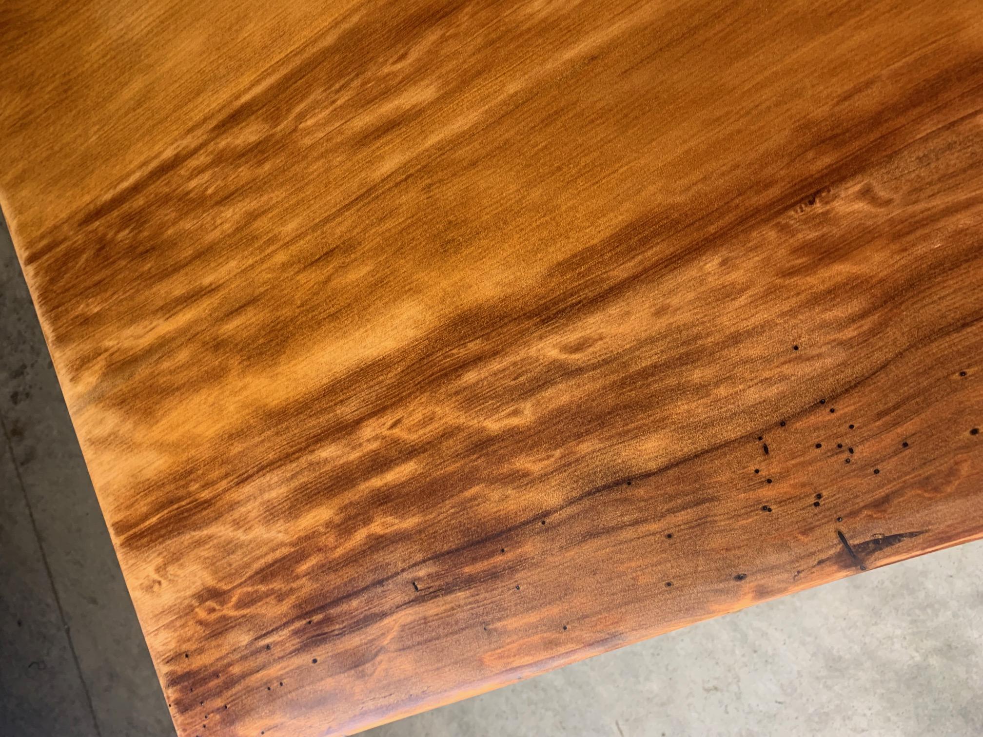 Kauri Round Dining Table 2.4m x 1.2m in Solid Ancient Kauri Wood For Sale at 1stDibs