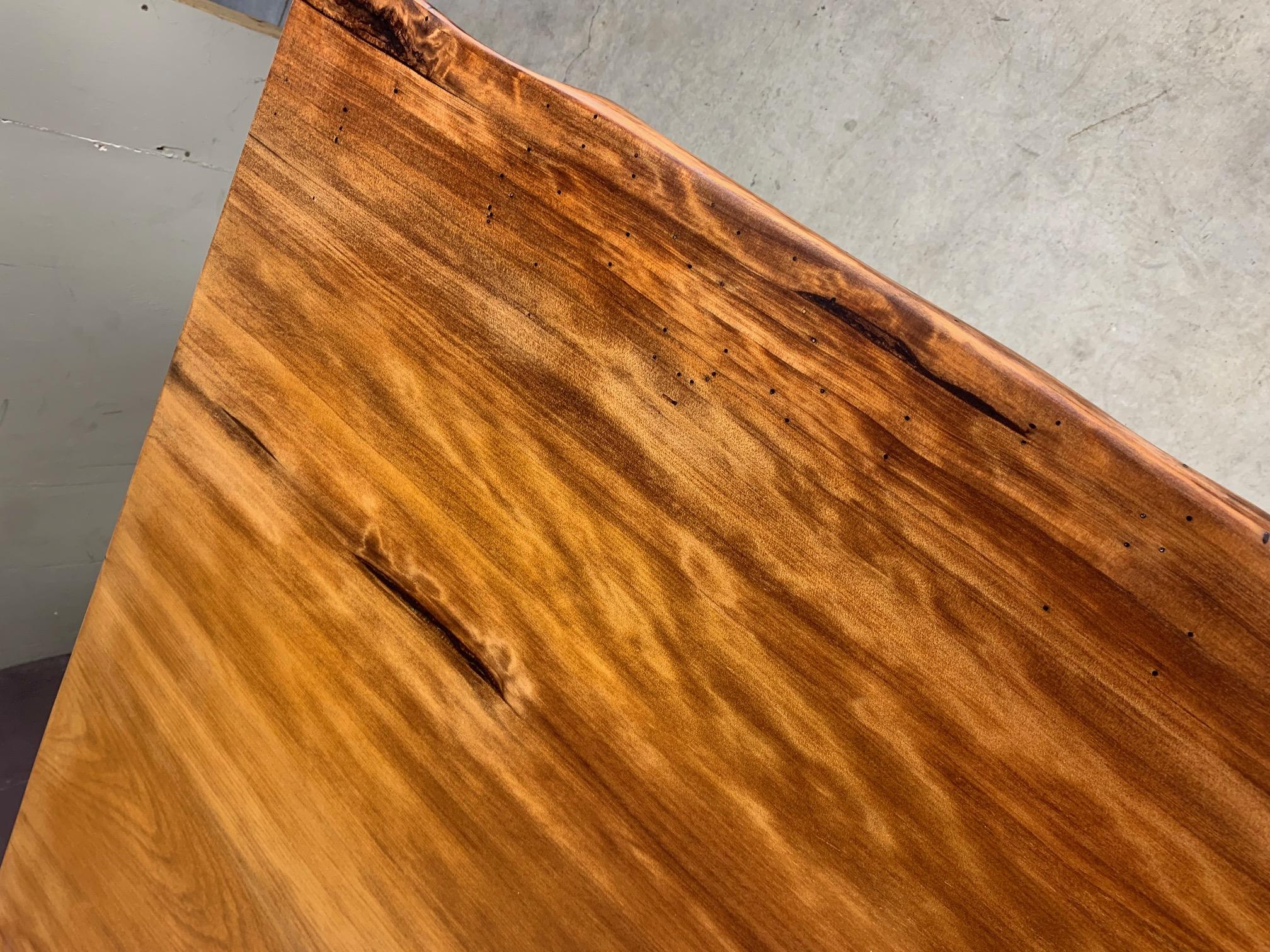 Kauri Round Dining Table 2.4m x 1.2m in Solid Ancient Kauri Wood For ...