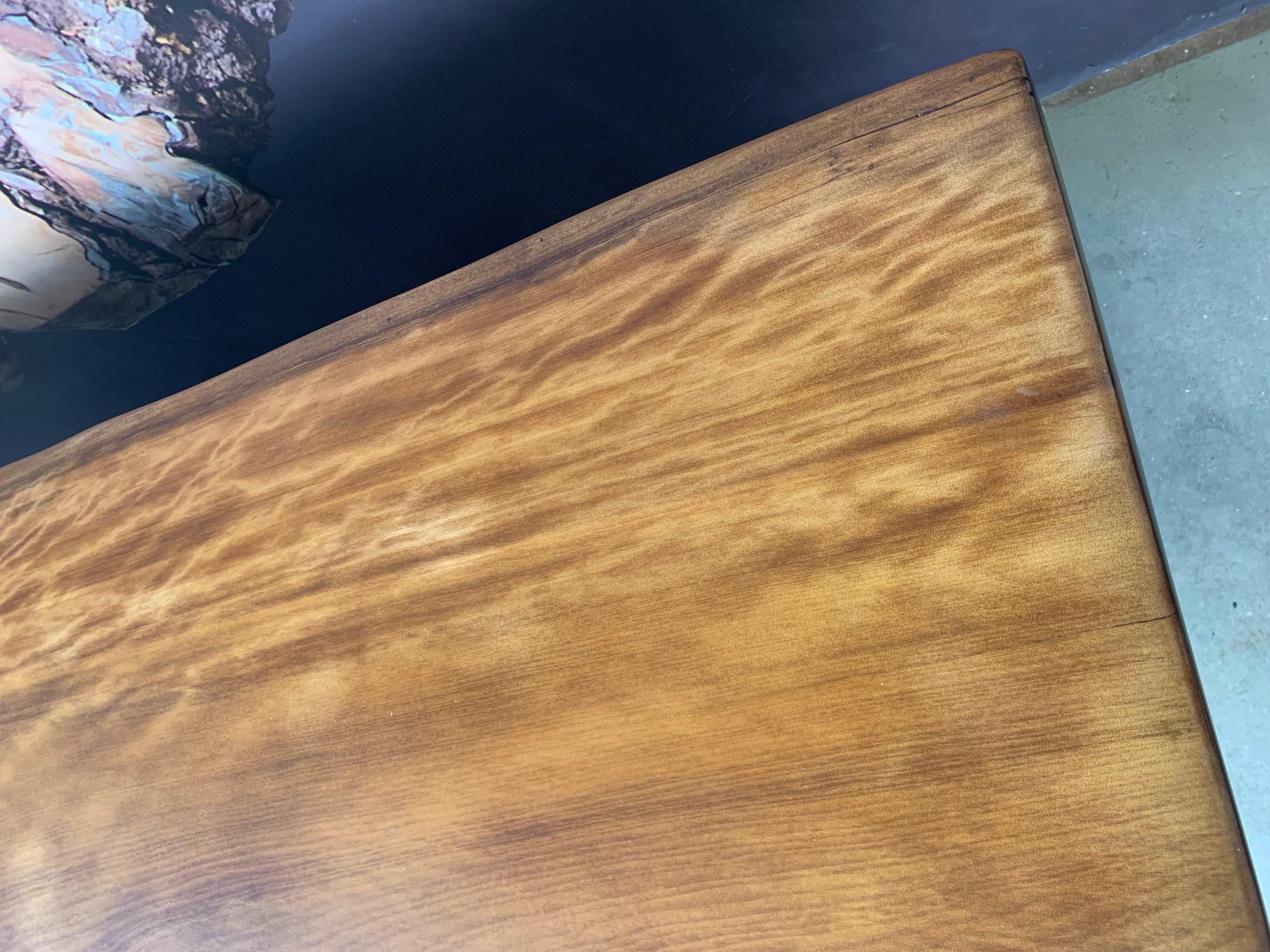 Kauri Round Dining Table 2.4m x 1.2m in Solid Ancient Kauri Wood For ...