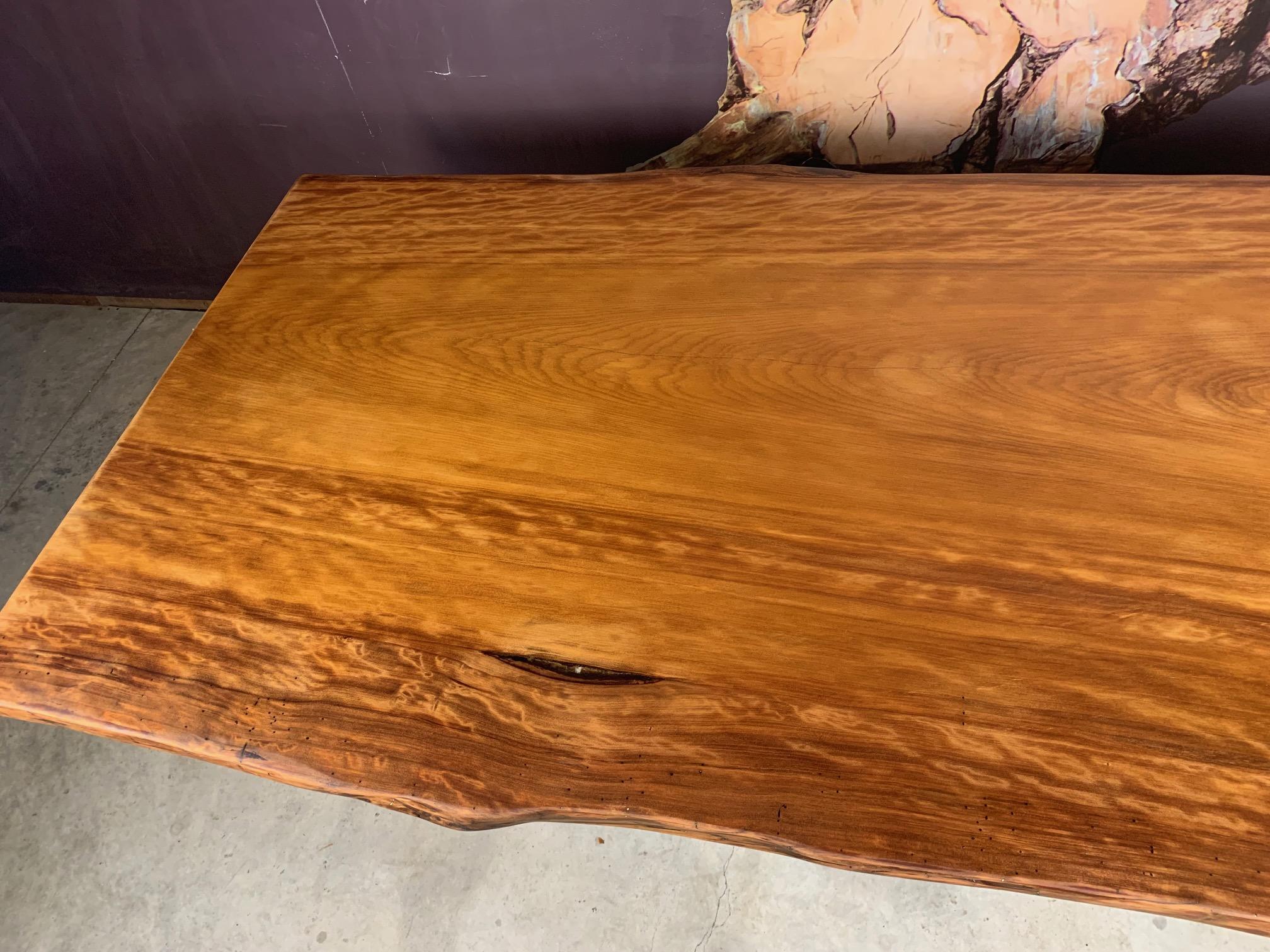 Kauri Round Dining Table 2.4m x 1.2m in Solid Ancient Kauri Wood For ...