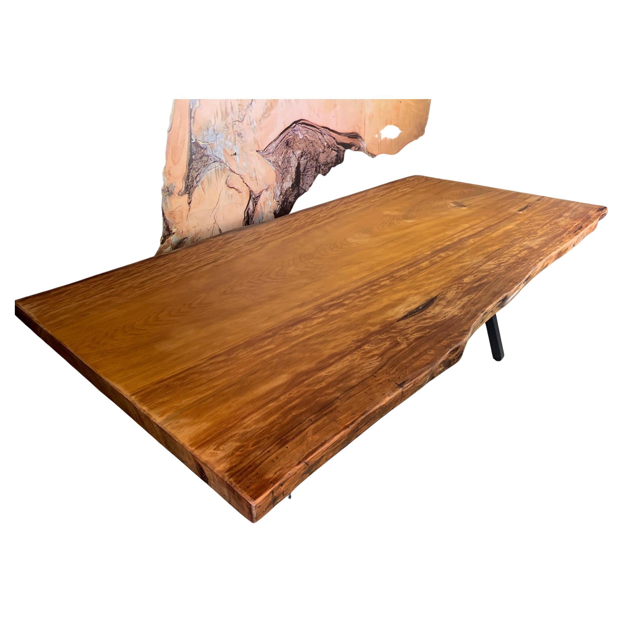 Kauri Round Dining Table 2.4m x 1.2m in Solid Ancient Kauri Wood For ...