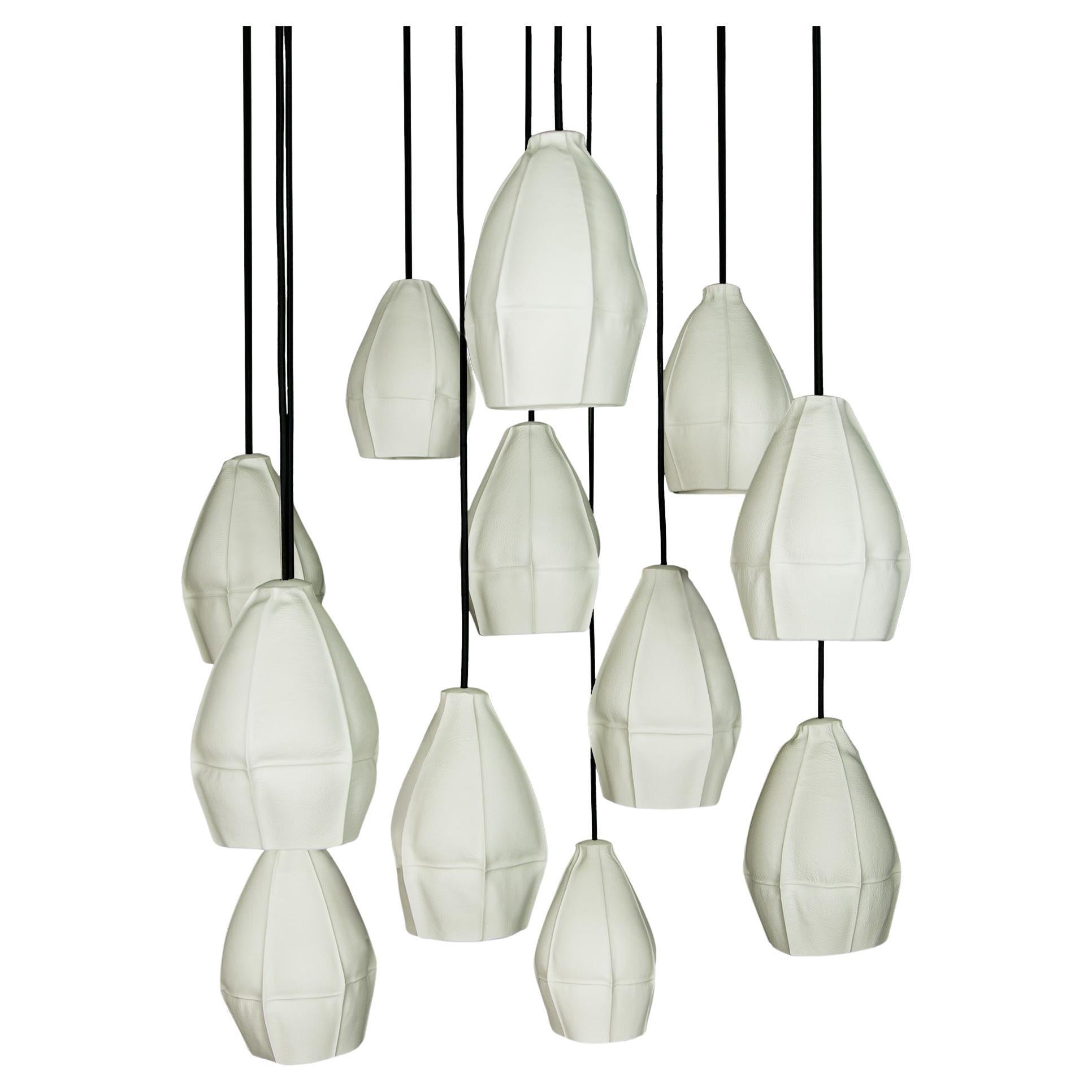 Organic Kawa Pendant Light 04 by Luft Tanaka, White Porcelain, Modern ...
