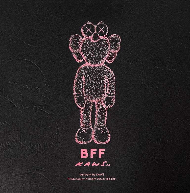 KAWS - KAWS Black BFF Plush (KAWS BFF limited edition) For Sale at 1stDibs