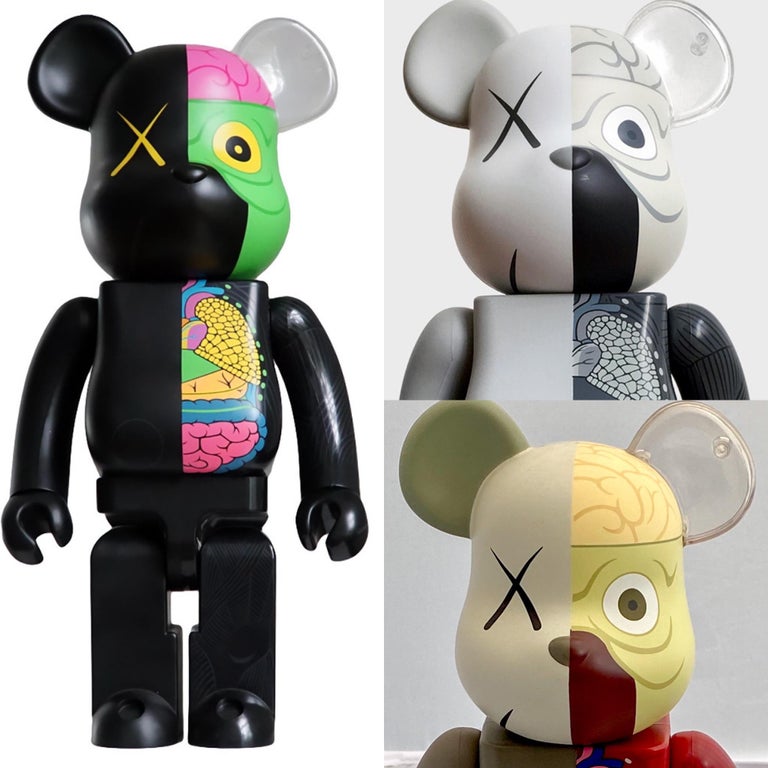 KAWS - KAWS Bearbrick Set of 3 (KAWS Be@rbrick 400% dissected ...