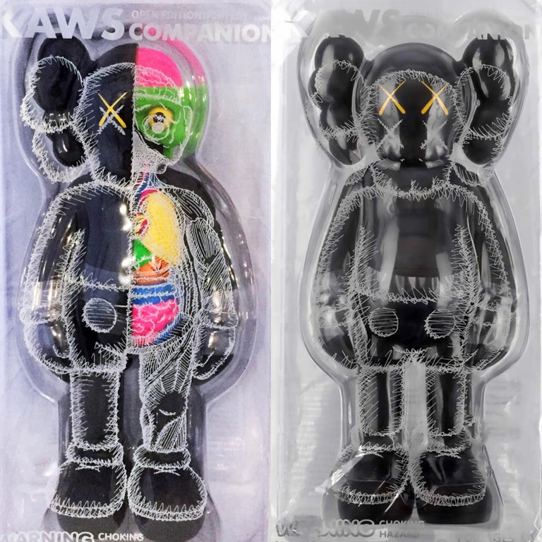 KAWS - KAWS Black Companion 2016: set of 2 works (KAWS Companion black ...