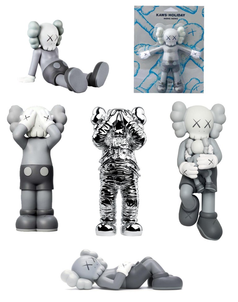 KAWS - KAWS Holiday Companions: set of 6 works (KAWS grey companion ...