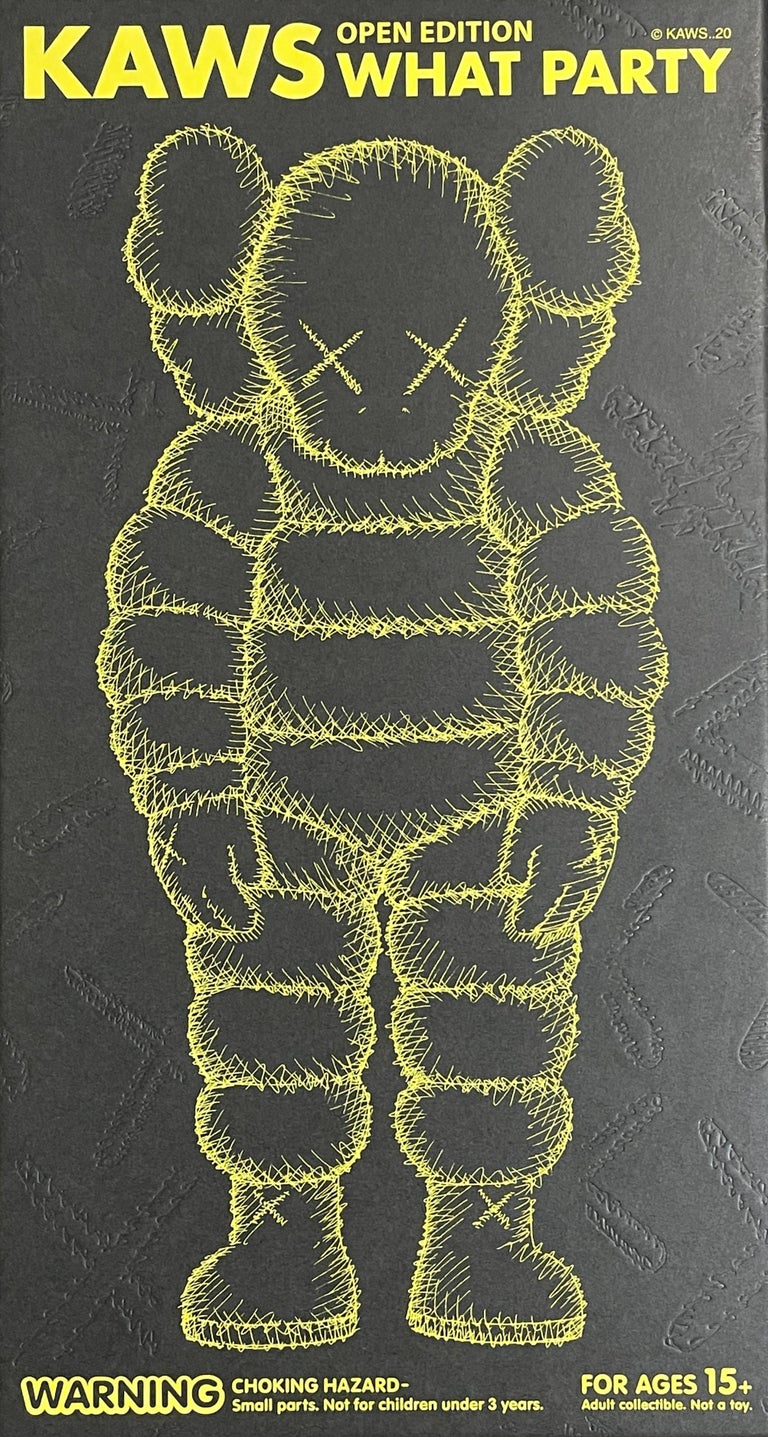 KAWS - KAWS "What Party" Brooklyn Vinyl Figure Street Art Yellow 20th ...