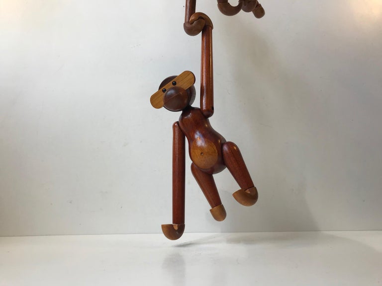 Kay Bojesen, a Pair of Vintage Monkeys with Articulated Limbs, Denmark ...