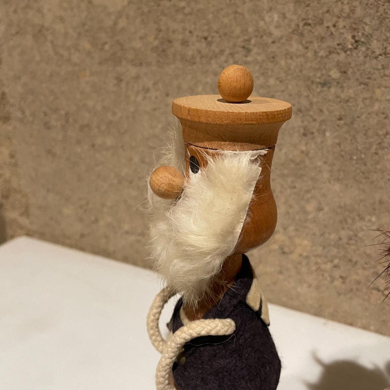 Style Kay Bojesen Danish Modern Three Wood Viking Toys Fur Beards ...