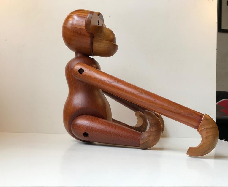 Kay Bojesen, Large Vintage Monkey in Teak and Limba, Denmark at 1stDibs ...