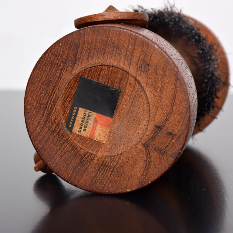 Kay Bojesen Laurids Lønborg, Teakwood Viking Toy Doll Lint Brush ...