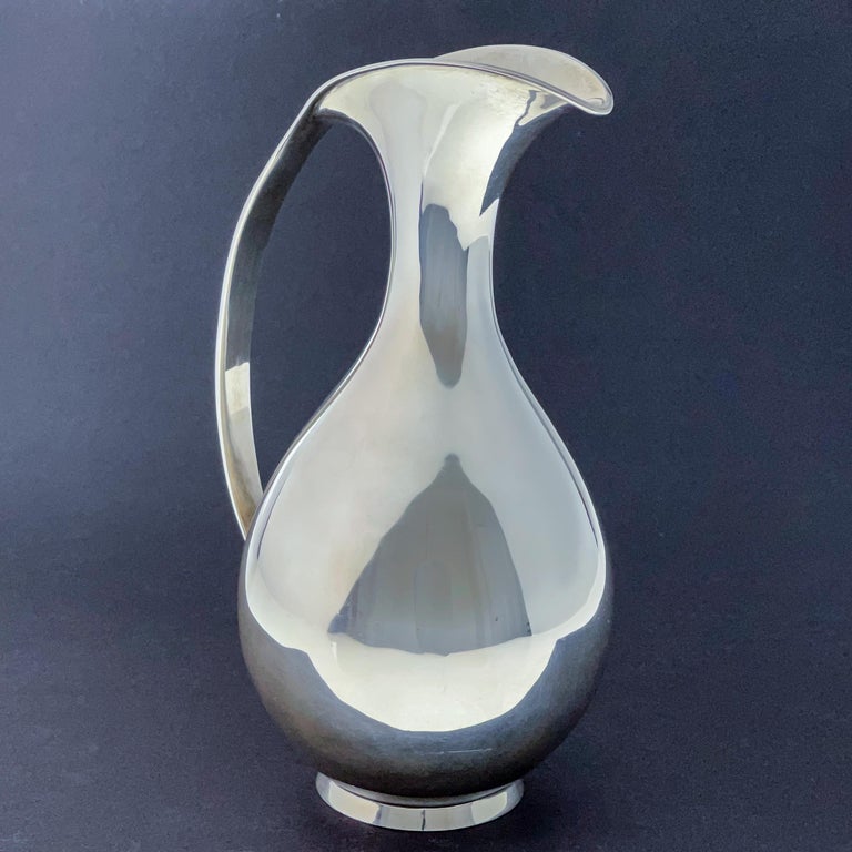 Kay Fisker - Sterling Silver Pitcher "Vinkande" - Anton Michelsen ...