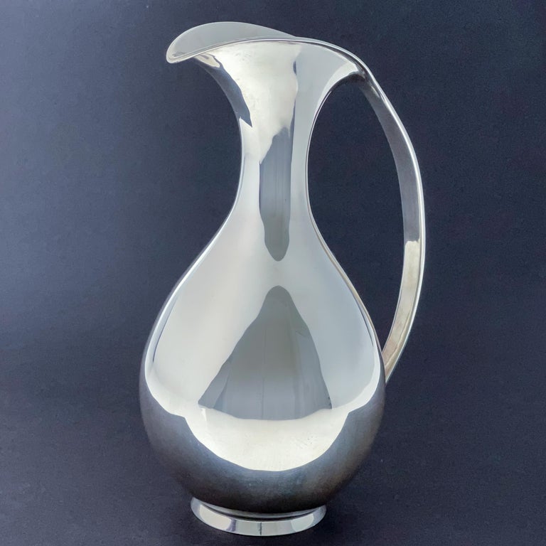 Kay Fisker - Sterling Silver Pitcher "Vinkande" - Anton Michelsen ...