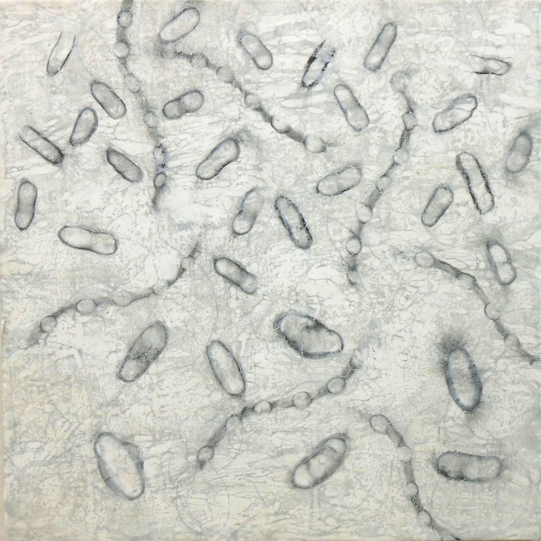 Kay Hartung - "Dispersion 1", encaustic, graphite, abstract ...