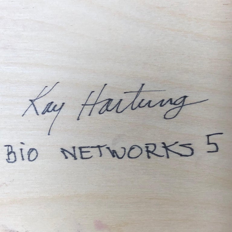 Kay Hartung - "Bio Networks 5", encaustic, pastel, abstract ...