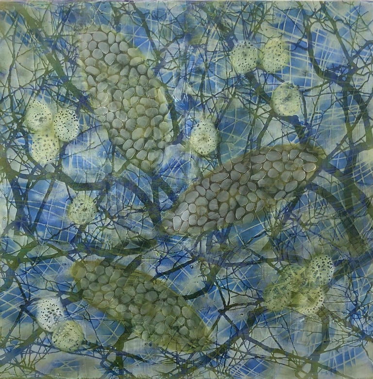 Kay Hartung - "Bio Patterns 16", encaustic, pastel, abstract ...