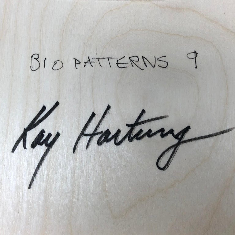 Kay Hartung - "Bio Patterns 9", encaustic, pastel, abstract ...