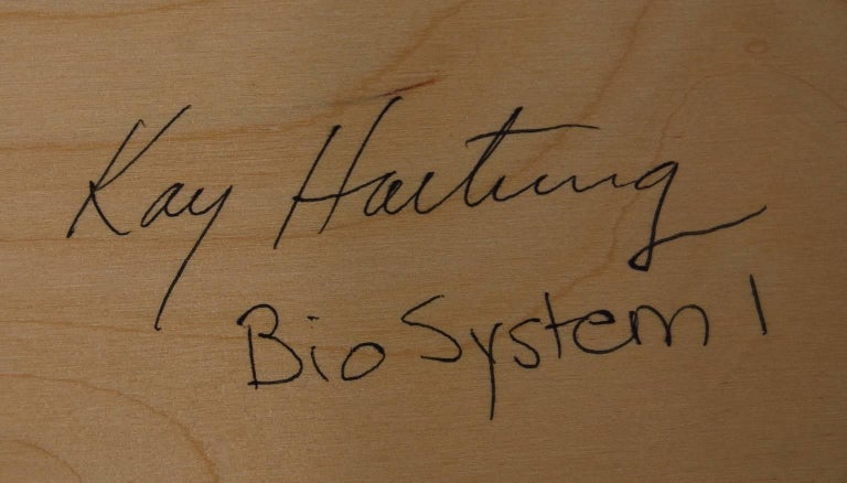 Kay Hartung - "Bio System 1", abstract, mixed media, encaustic, pastel ...