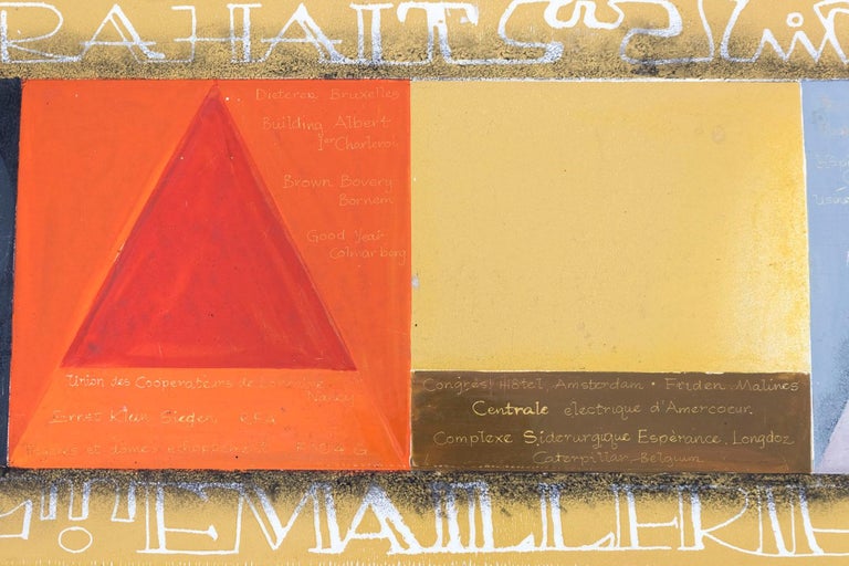 Kay Whitcomb, Coffee Table in Enameled Metal, 1970 at 1stDibs