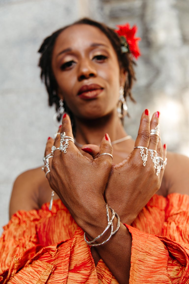 Robin Erfe Silver Kayamanan Ring For Sale at 1stDibs