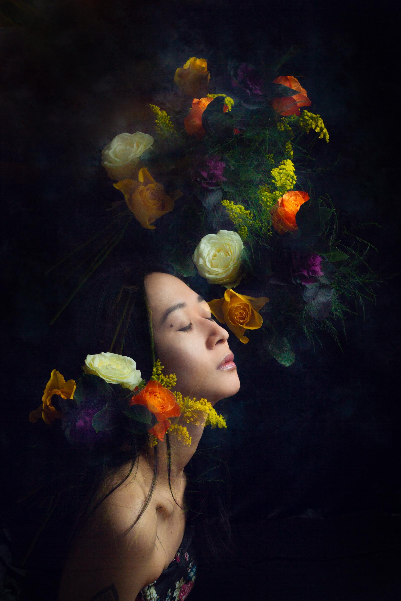 Mark Shaw - Courtyard Chanel Red Velvet For Sale at 1stDibs