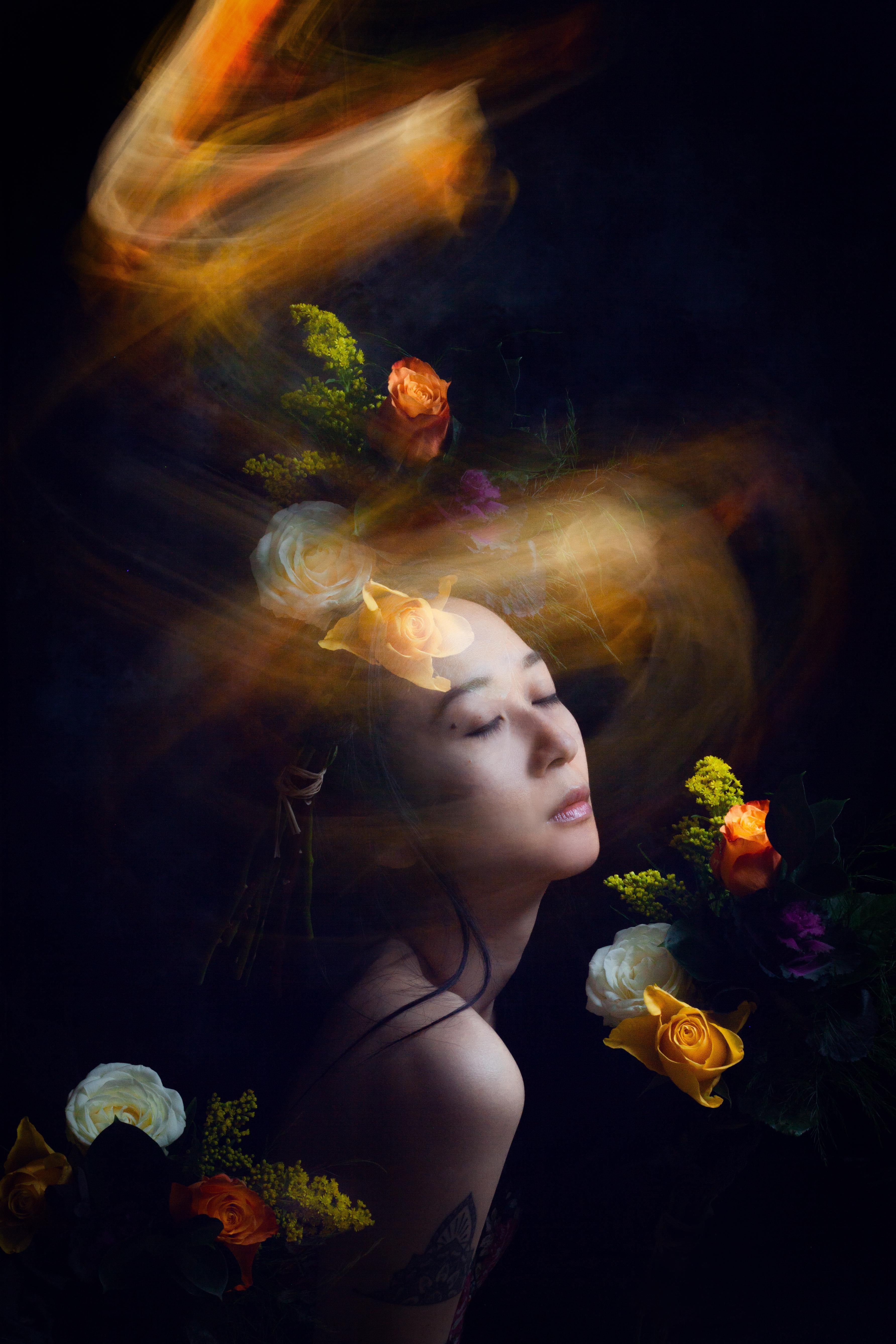 Mark Shaw - Courtyard Chanel Red Velvet For Sale at 1stDibs