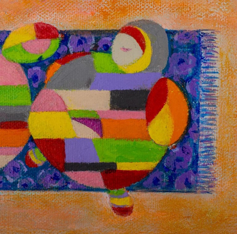 Kayo Lennar "Petit Tapis #2 Timidity" Oil, 1998 For Sale at 1stDibs