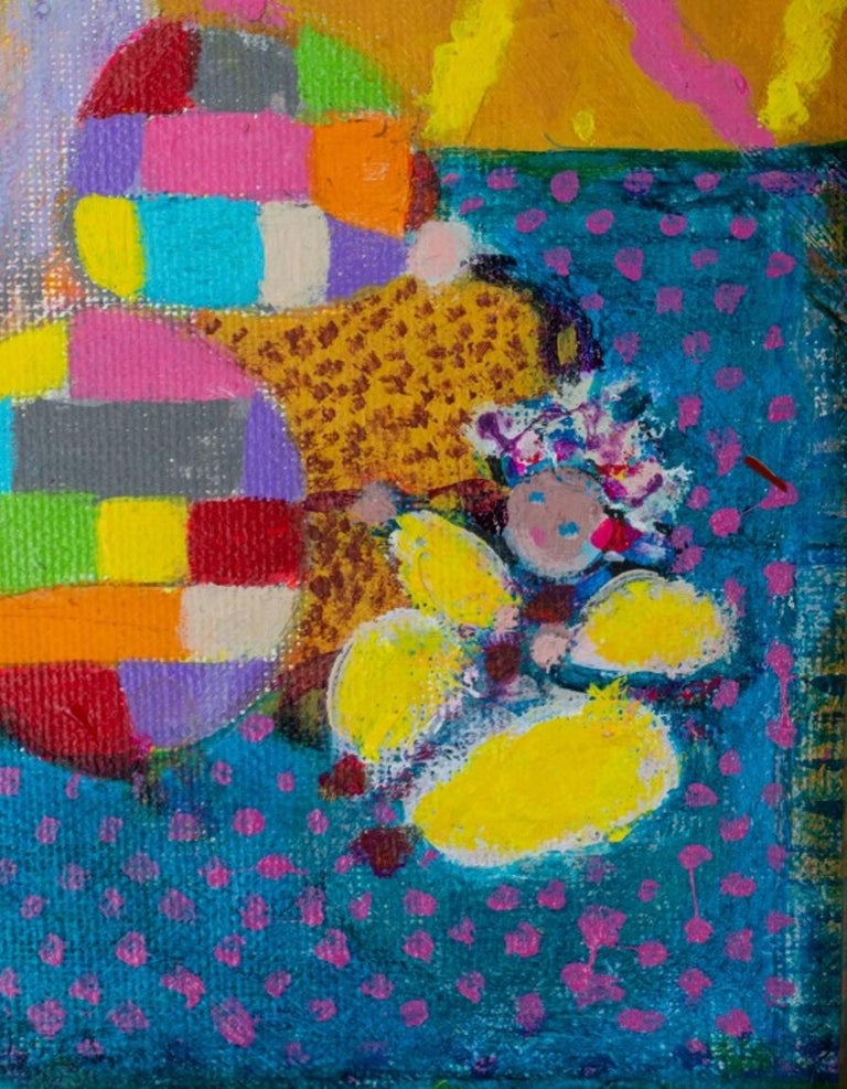 Kayo Lennar "Petit Tapis #6" Oil on Canvas, 1999 For Sale at 1stDibs