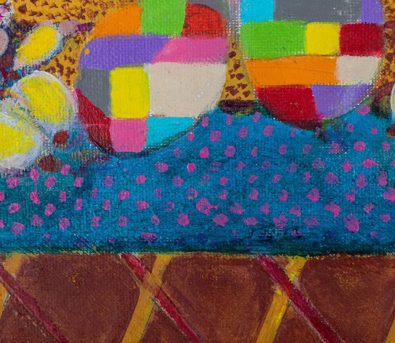 Kayo Lennar "Petit Tapis #6" Oil on Canvas, 1999 For Sale at 1stDibs