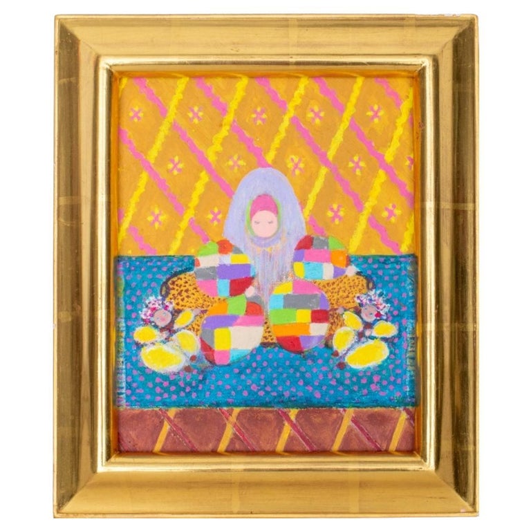 Kayo Lennar "Petit Tapis #6" Oil on Canvas, 1999 For Sale at 1stDibs