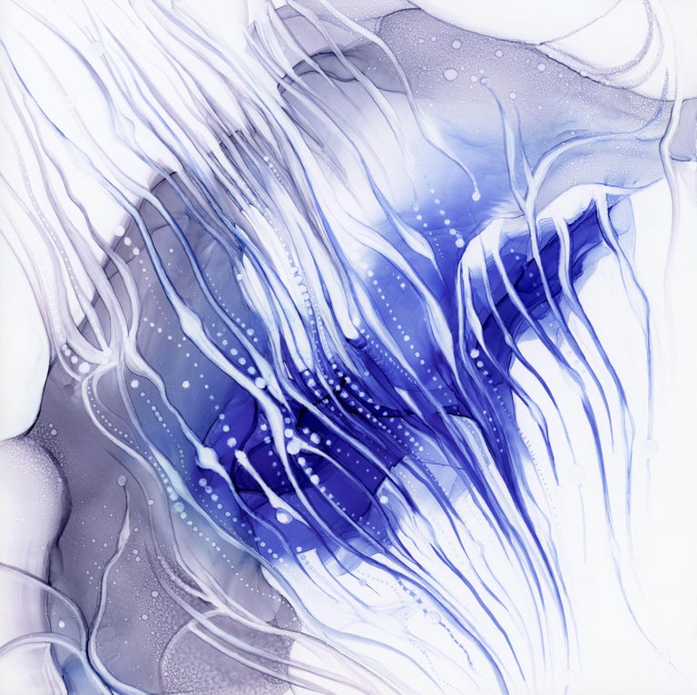 KC Pollak - Crying Up, Original Abstract Ink Painting on Yupo Paper For ...