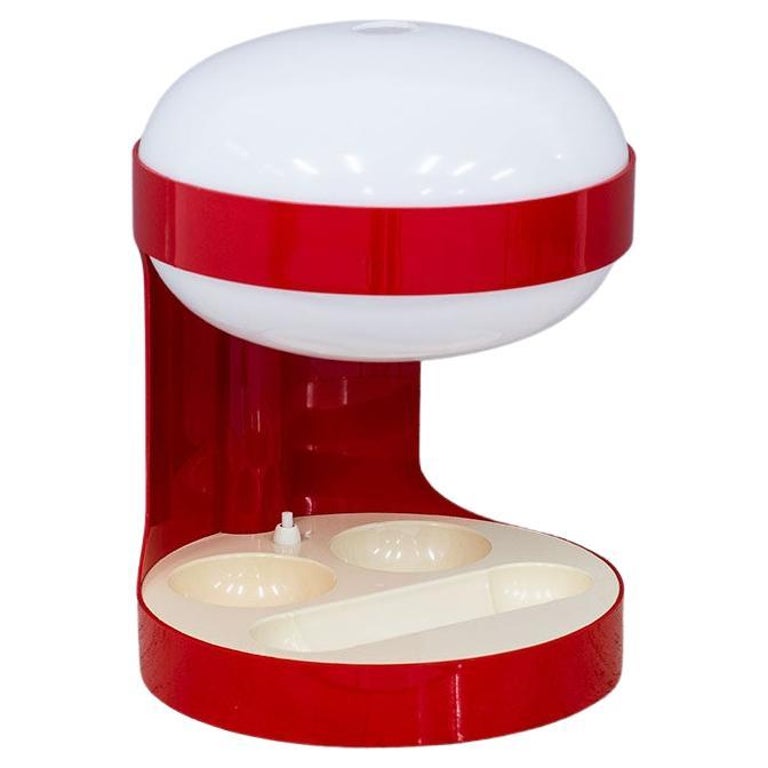 KD29 Table Lamp by Joe Colombo in Red, Mid-Century, Space Age, Vintage ...