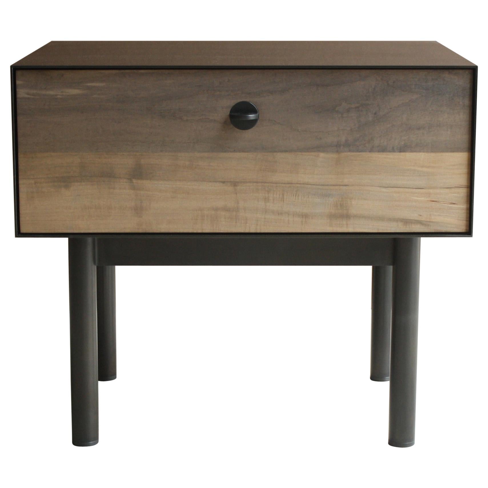 Industrial Metal Nightstand at 1stDibs