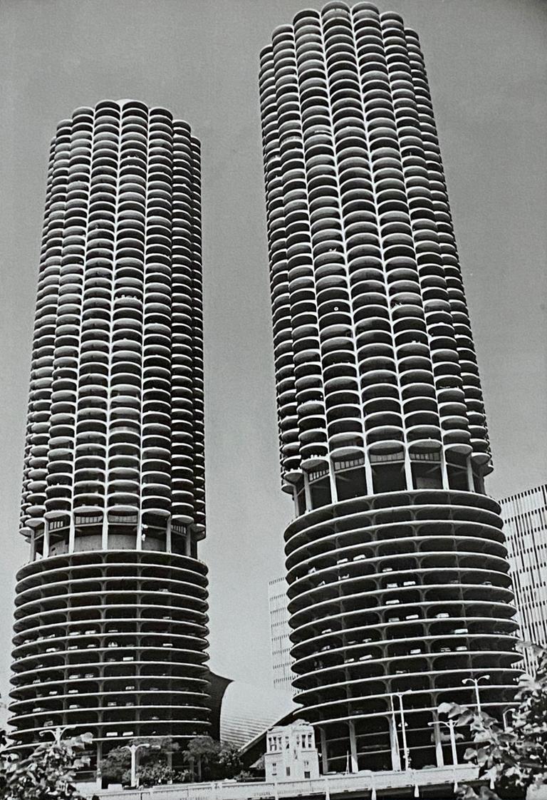 Kee Chang - Untitled (Marina City) by Kee Chang, c. 1970's, Silver ...
